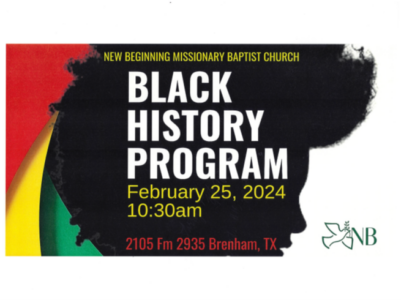 Black History Program at New Beginning MBC – KWHI.com