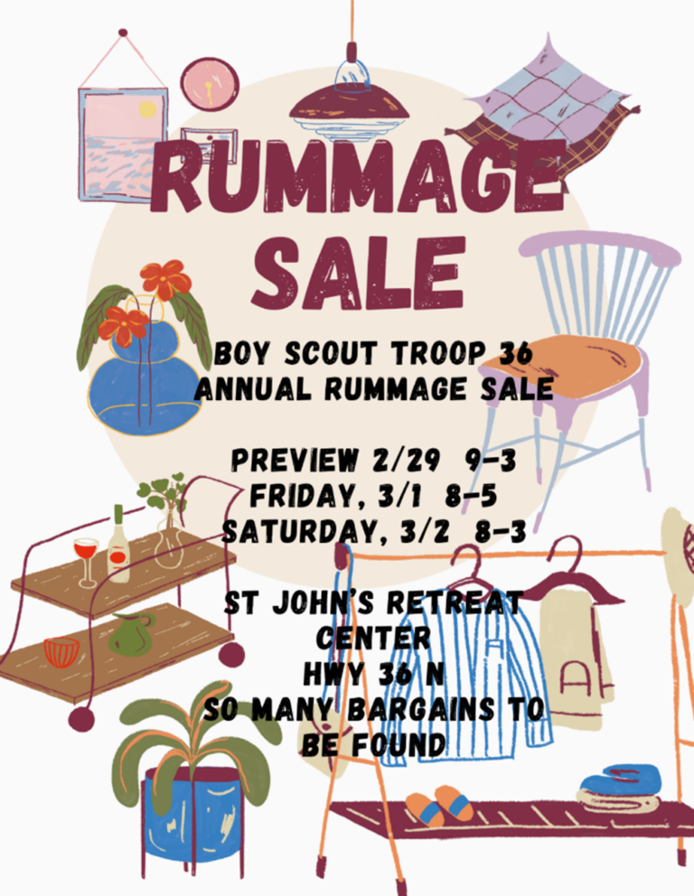 Boy Scout Troop 36 Annual Rummage Sale – KWHI.com