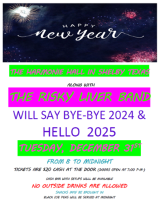 HARMONIE HALL HOSTING NEW YEAR’S EVE DANCE – KWHI.com