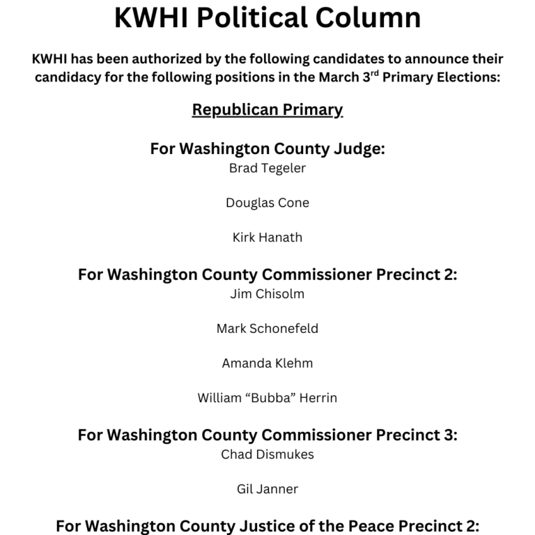 CITY OF BRENHAM RESPONDS TO LARGE POWER OUTAGE – KWHI.com